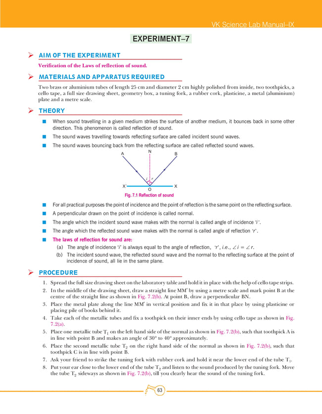 Lab Manual Science (PB) Without Worksheet | For Class 9| CBSE Based