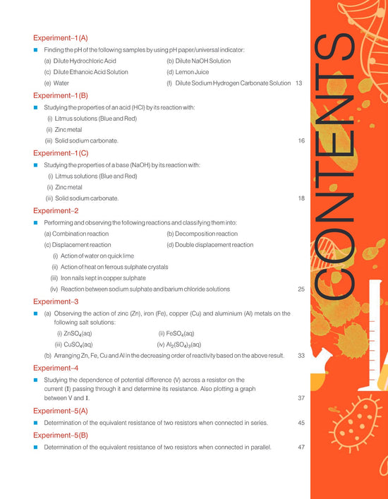 Lab Manual Science (PB) Without Worksheet | For Class 10| CBSE Based