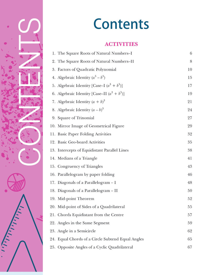 Lab Manual Mathematics (HB) With Worksheet | For Class 9 | CBSE Based